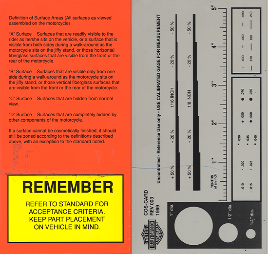 QC (Quality Control) Visual Standard for Medical Device Product